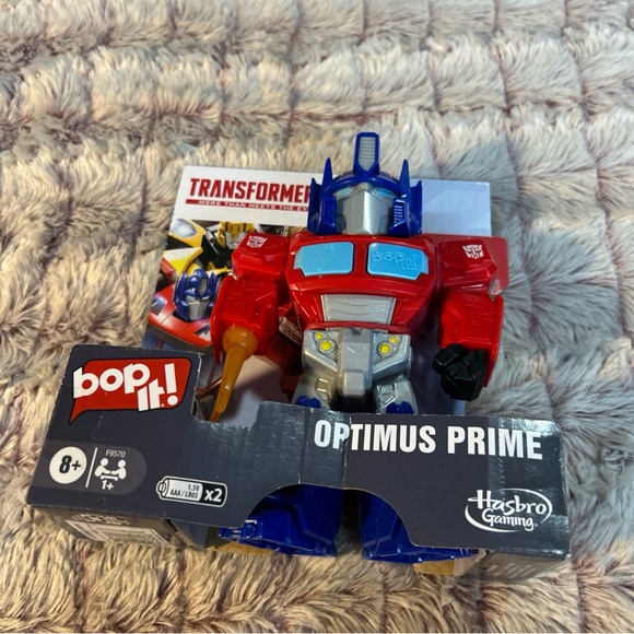 Hasbro | Toys | Bop It Transformers Optimus Prime Toy Red And Blue ...